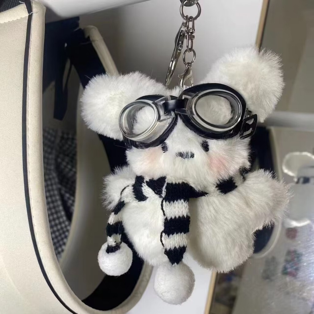 Pilot Rabbit Doll Keychain Pendant Cute Plush Puppy Doll Toy Bag ...