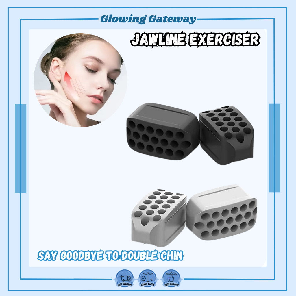 Jaw Training Jawline Exerciser Double Chin Black Chin Trainer Facial ...