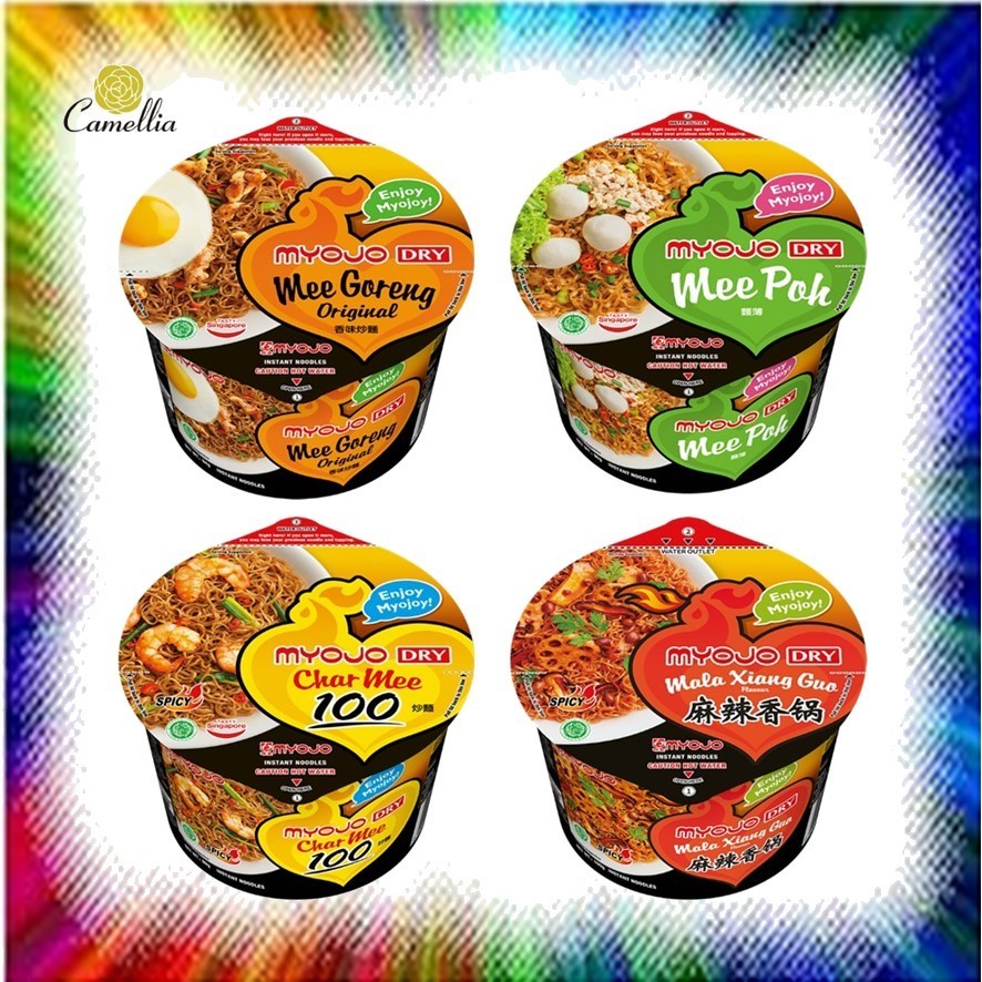 Myojo Dry Bowl Noodles Charmee 100/Original/Mee Poh/Mala | Shopee Singapore