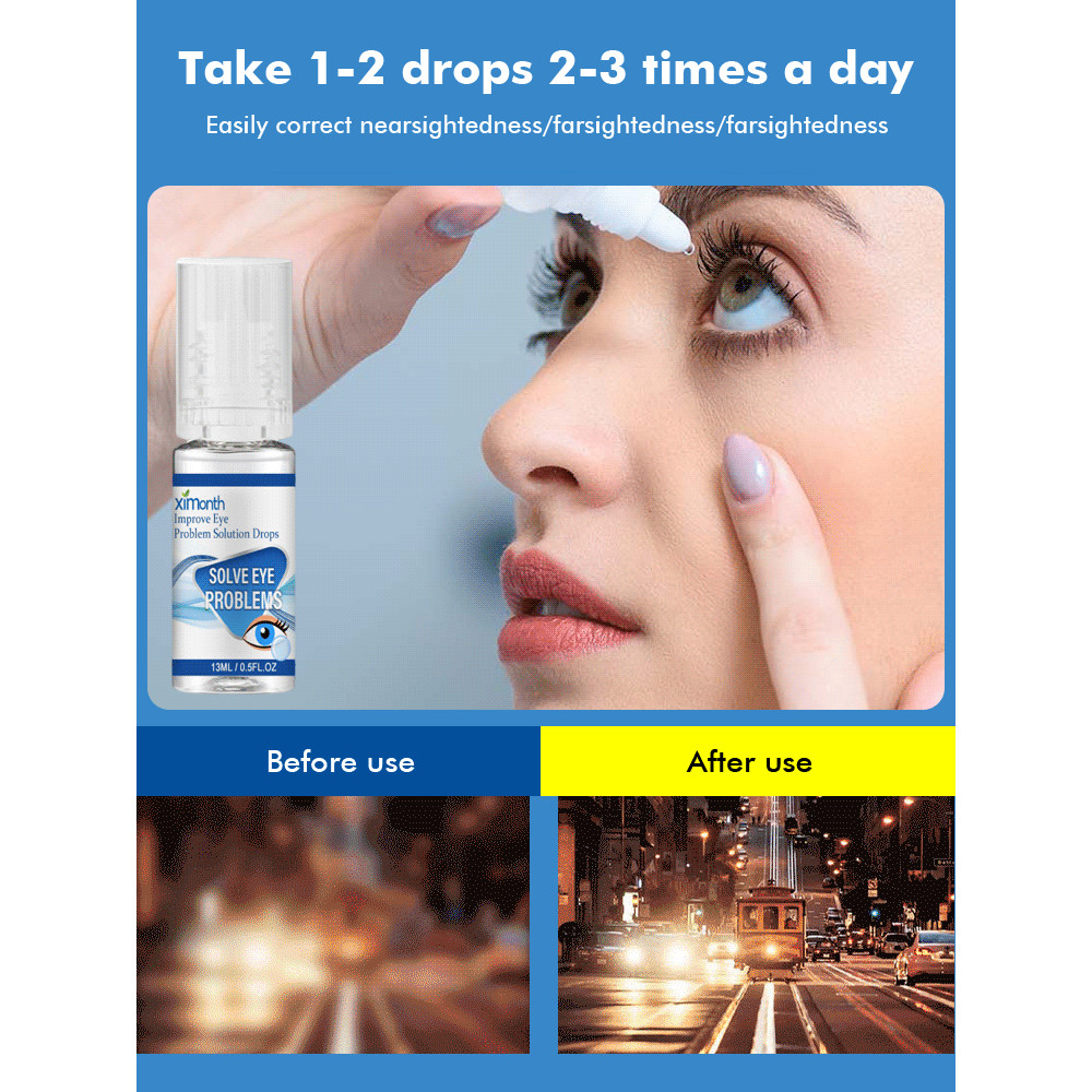 Eye Drops for Vision Correction,Relieve Eye Fatigue Mild Acid Swelling ...