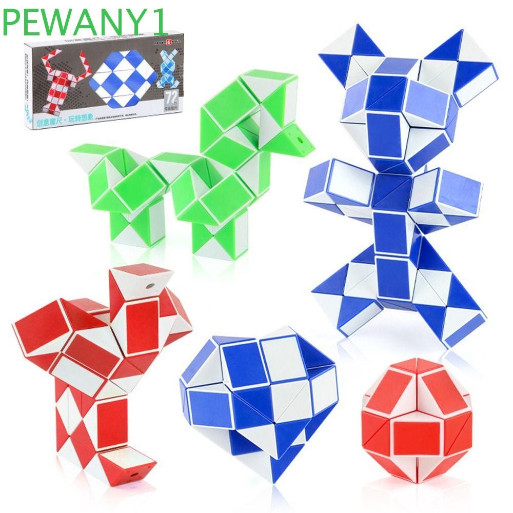 PEWANY1 Snake Ruler Puzzle School Reward 24/36/48/72 Wedges Magic Cube ...