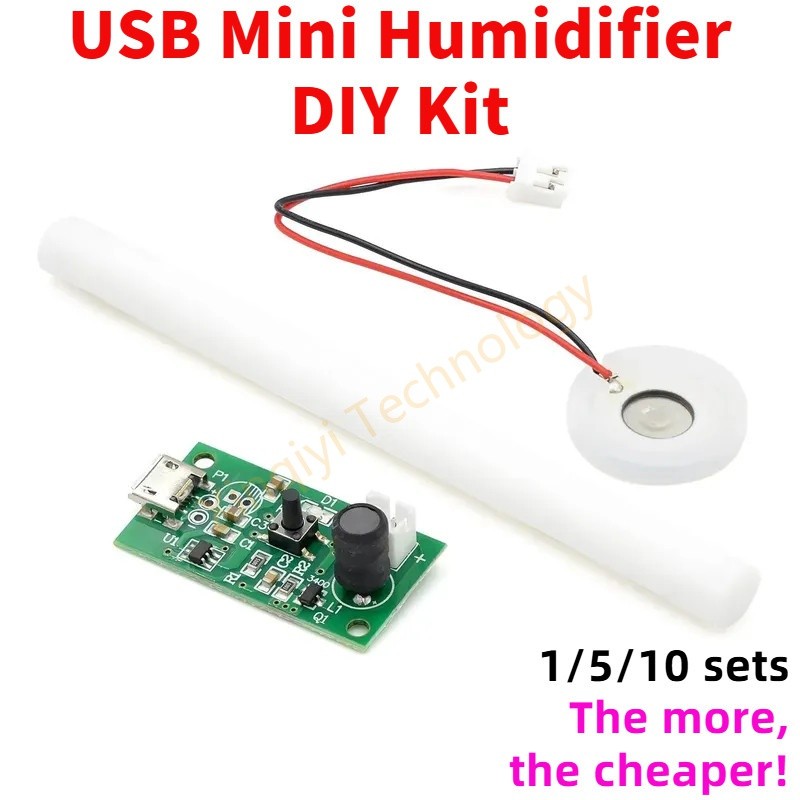 1/5/10sets USB Mini Humidifier DIY Kit Mist Maker and Driver Circuit ...