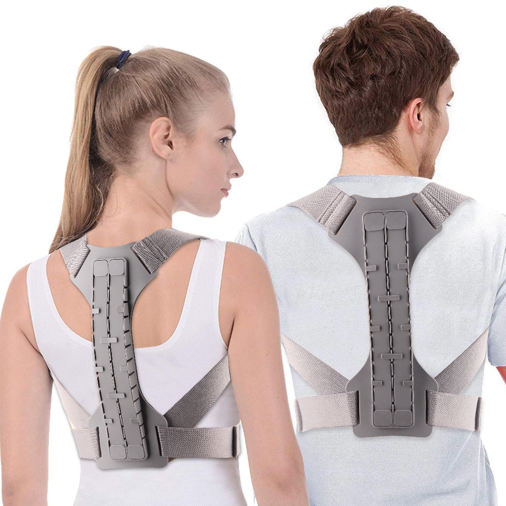 Back Straightener Posture Corrector Women Men Upper Back Brace Posture ...