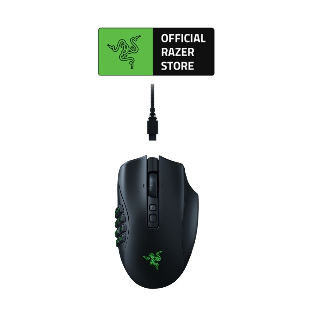 Razer Naga V2 Pro - MMO Wireless Gaming Mouse with HyperScroll Pro ...