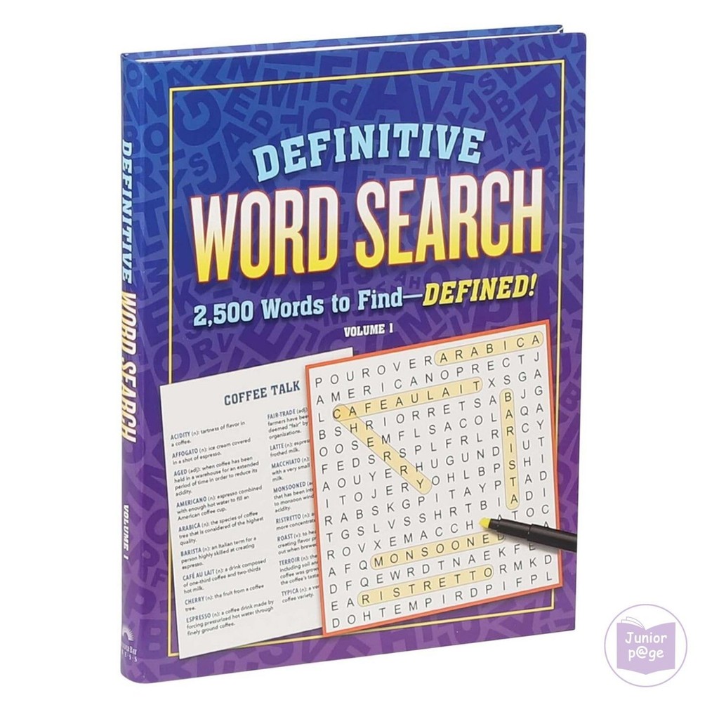 Definitive Word Search Volume 1: 2,500 Words to Find--Defined | Shopee ...
