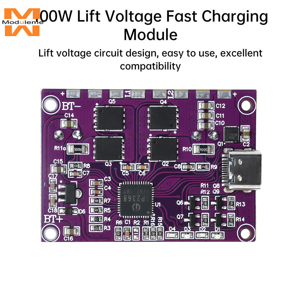 IP2368 Bidirectional 100W Fast Charging Module Buck-Boost Type-c Interface Lithium Battery High ...