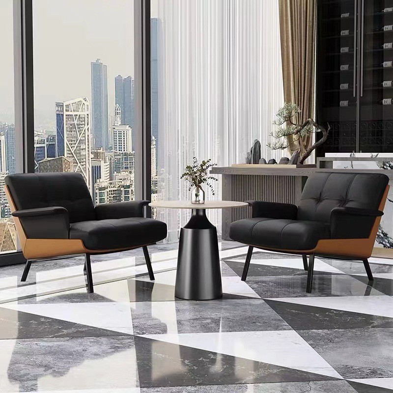 Cafe Single Leisure Sofa Hotel Lobby Reception Rest Area One Table Four ...