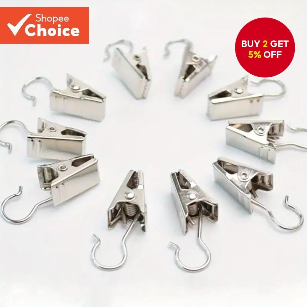 20pcs Decorative Metal Curtain Clips - Easy Installation and Secure ...