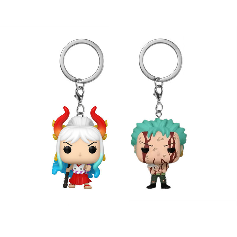 Original Box One Piece YAMATO Pocket Keychains PVC Yamato Roronoa Zoro ...