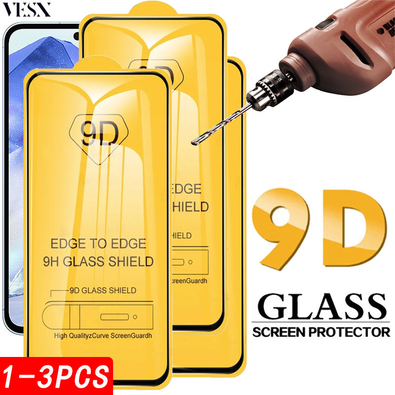 9D Full Tempered Glass Screen Protector Film For Samsung ss Galaxy A55 ...