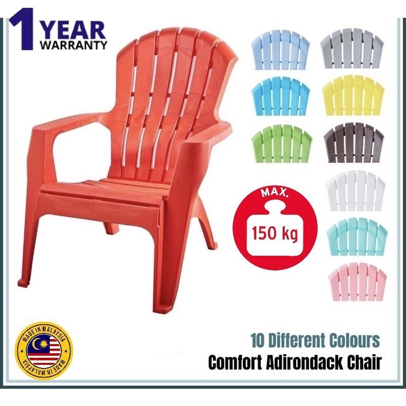 Plastic Relax Chair /Kerusi Plastik/Plastic Accent Chair/Beach Chair ...