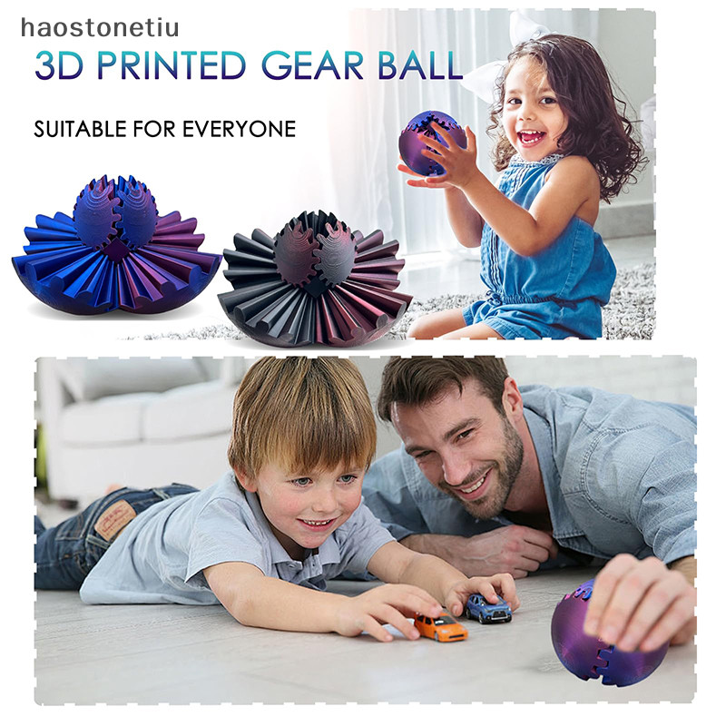TIU 10CM Gear Ball 3D Printed Gear Ball Spin BallCube Fidget Toy ...