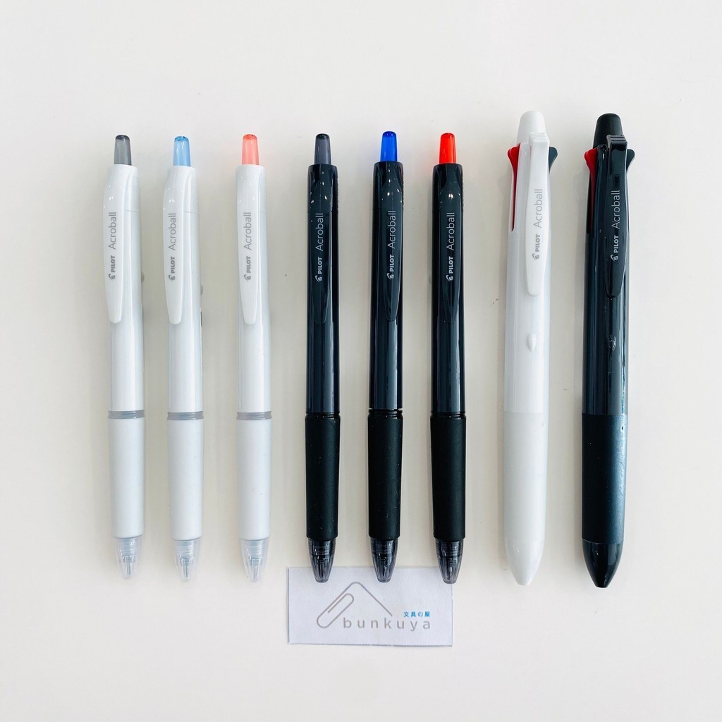 PILOT Limited Edition Acroball Ball Pen (Black & White barrel) | Shopee ...