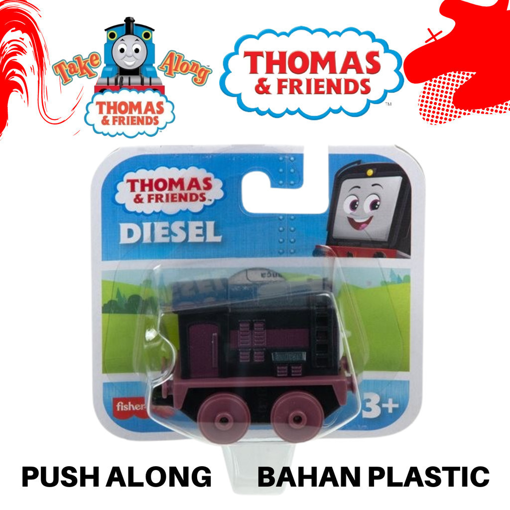 Thomas & Friends Take Push Along Diesel Fisher Price Original | Shopee ...