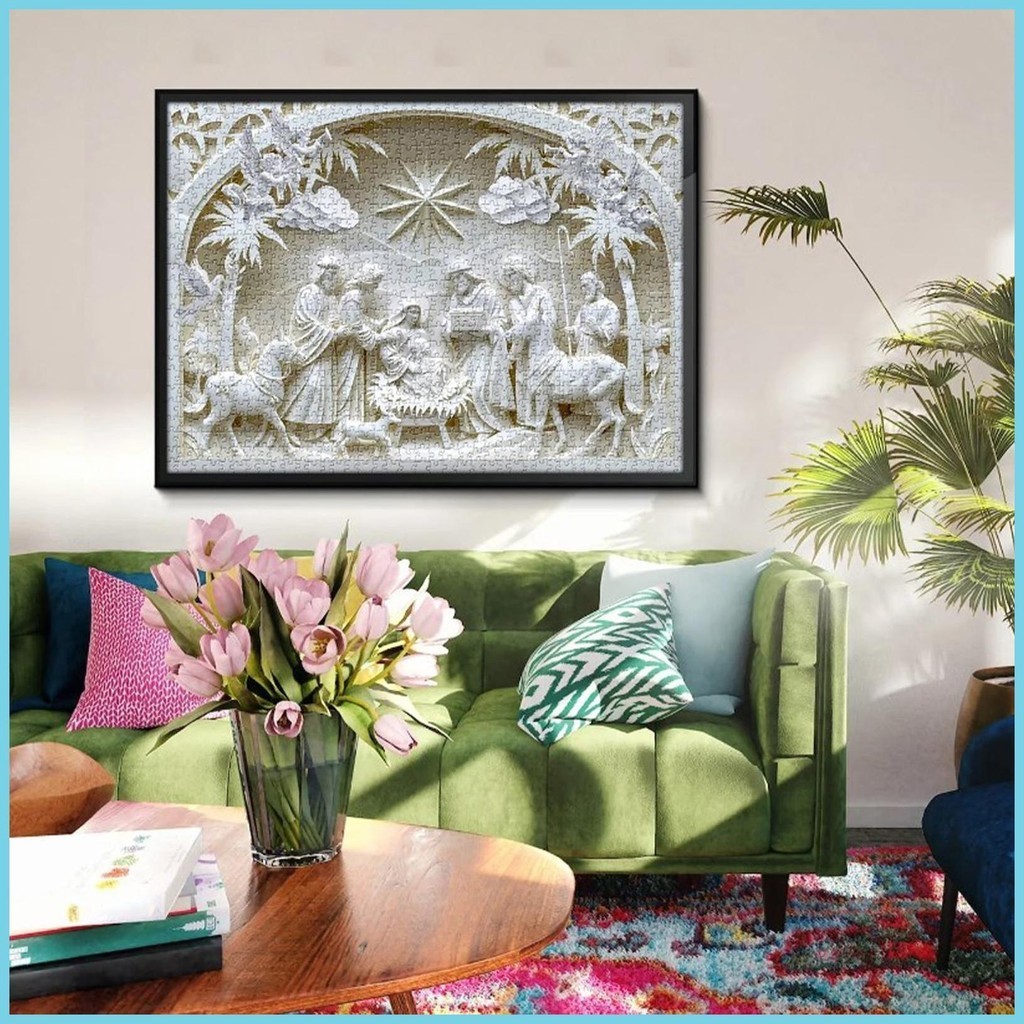 Christmas Advent Puzzle Jesus Advent Calendar Nativity Scene Puzzle ...