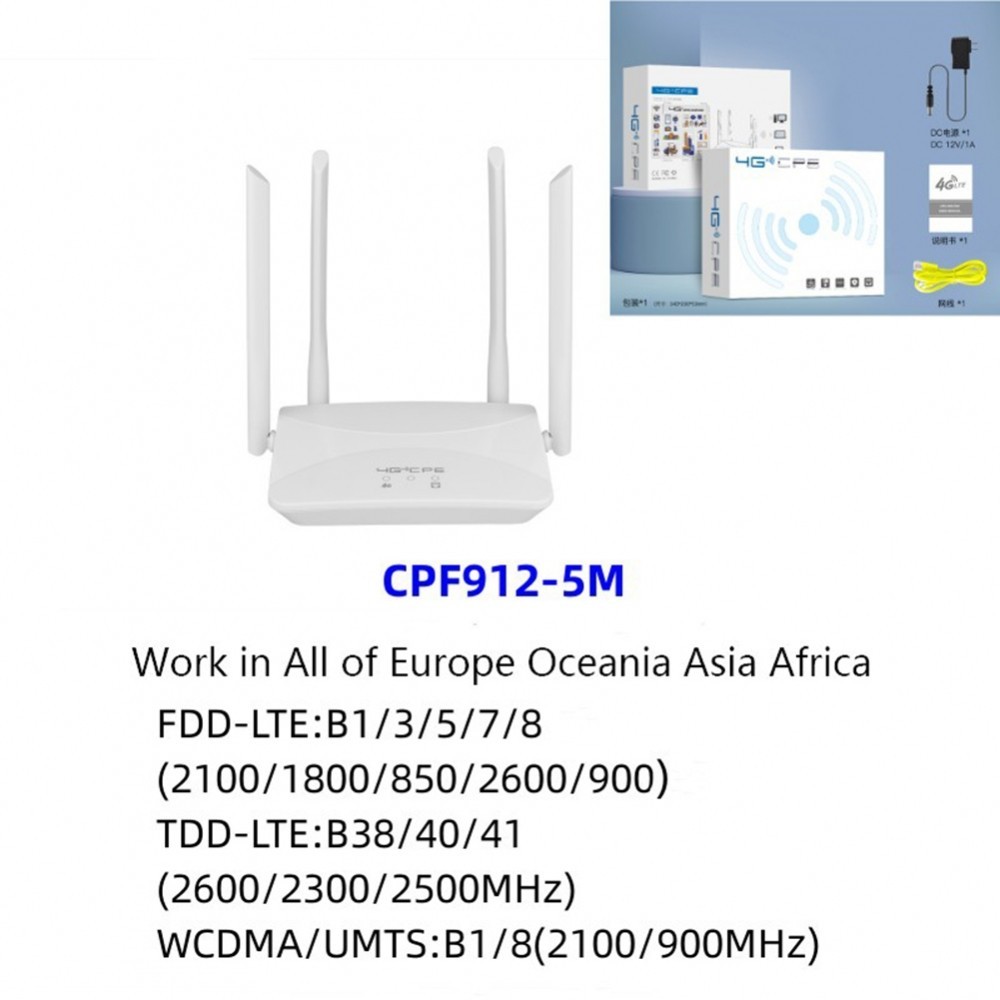 Reliable 4G LTE Router with WAN LAN Port High Speed Connection Easy ...