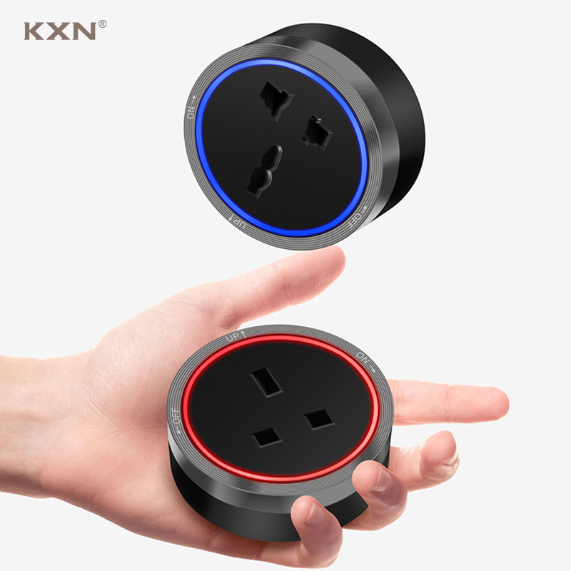 KXN Electrical Plug Track Socket Adapters with LED Indicator Multi ...