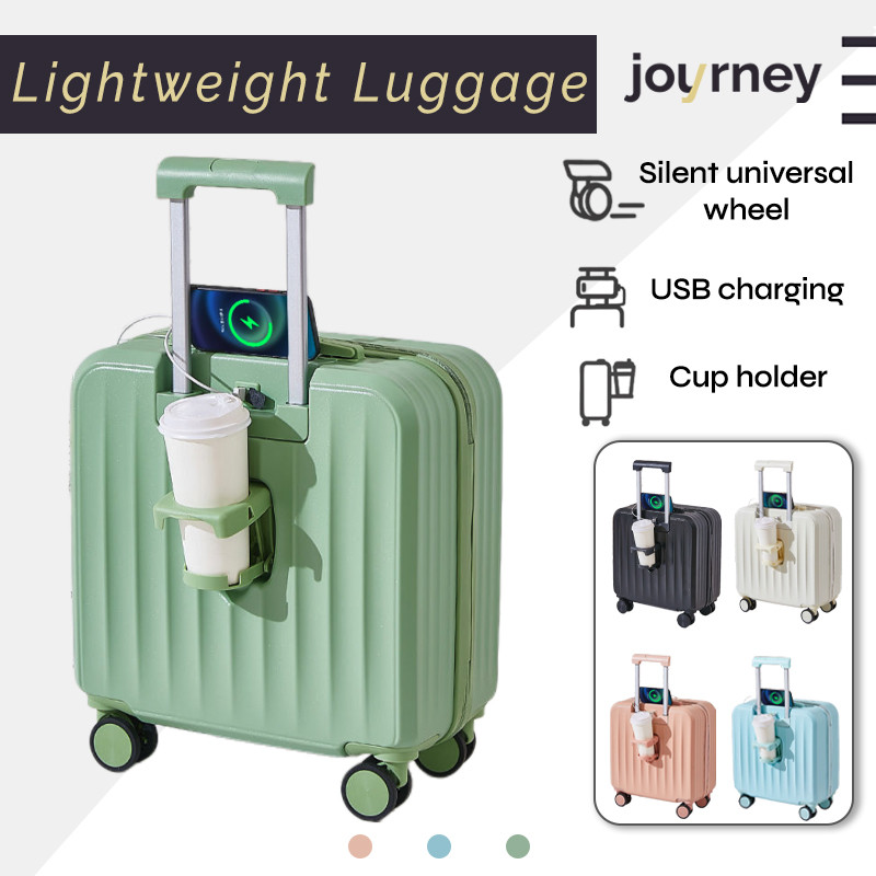 18 inch Luggage ABS+PC luggage with Cup Holder murah beg bagasi murah ...