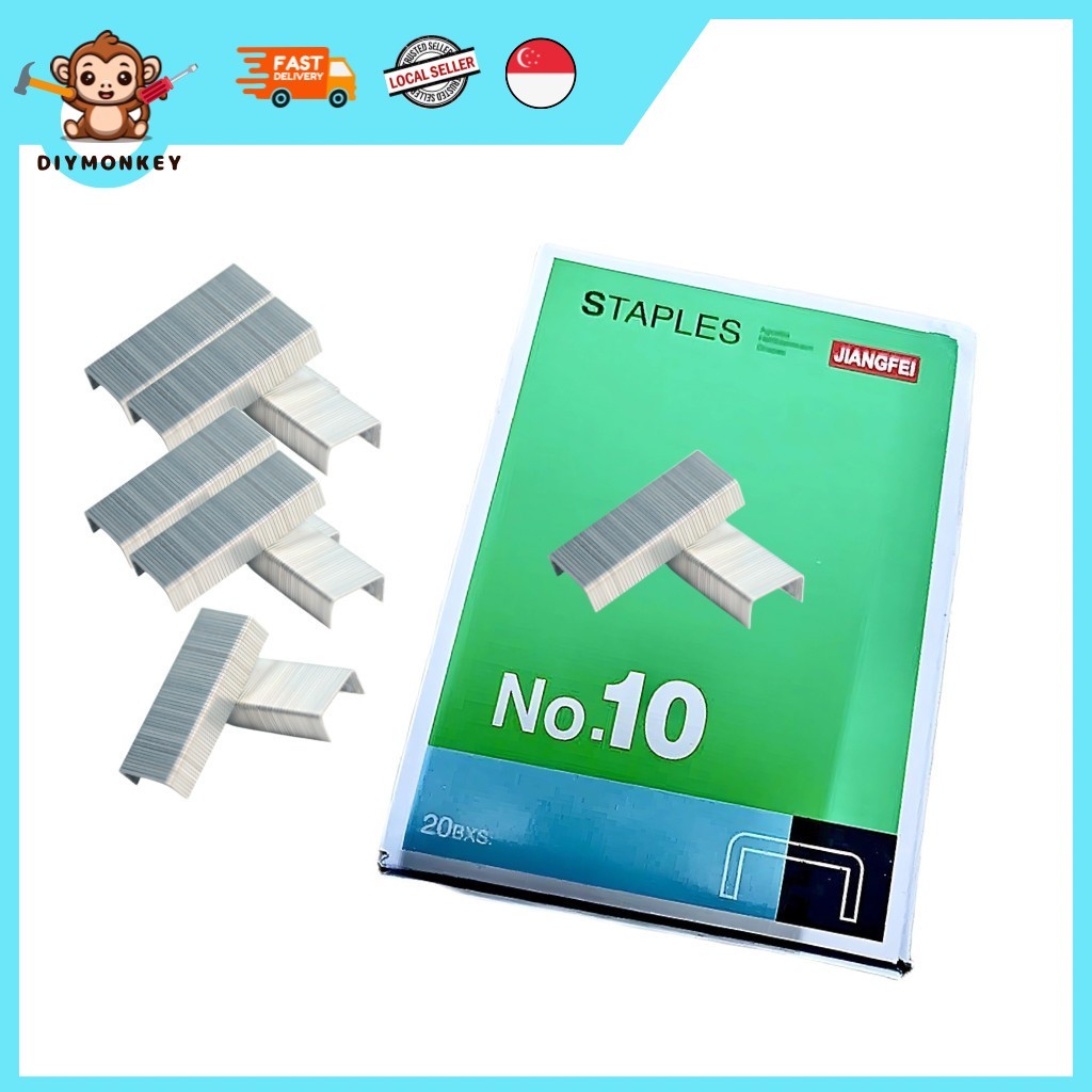(DIYMONKEY) NO 10-1M Staple Pins Bullet Stapler Bullet (20 Small Boxes ...