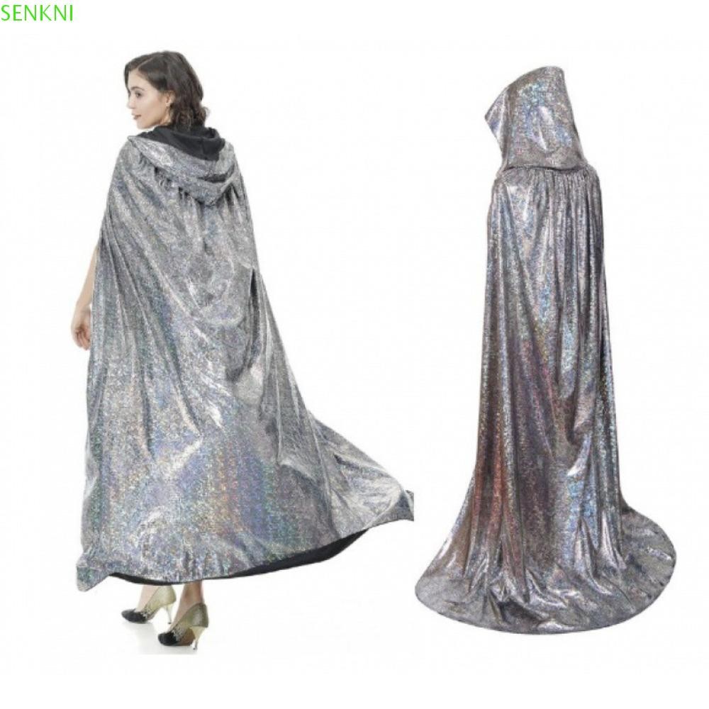 SENKNI Hooded Ponchos, Wizard Grim Reaper Halloween Cloak Gown, Funny ...