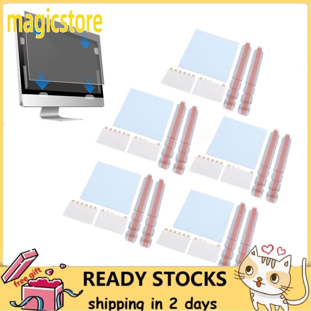 Magicstore Privacy Filter Adhesive Strip Set Transparent Screen Strips ...