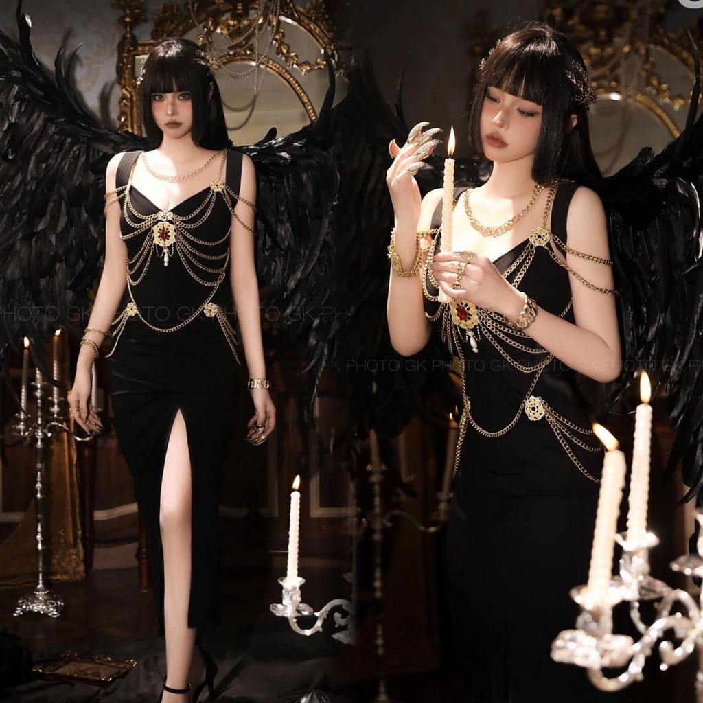 2024 Studio Shooting Costume Cleopatra COS Anime Dark Elf Halloween ...