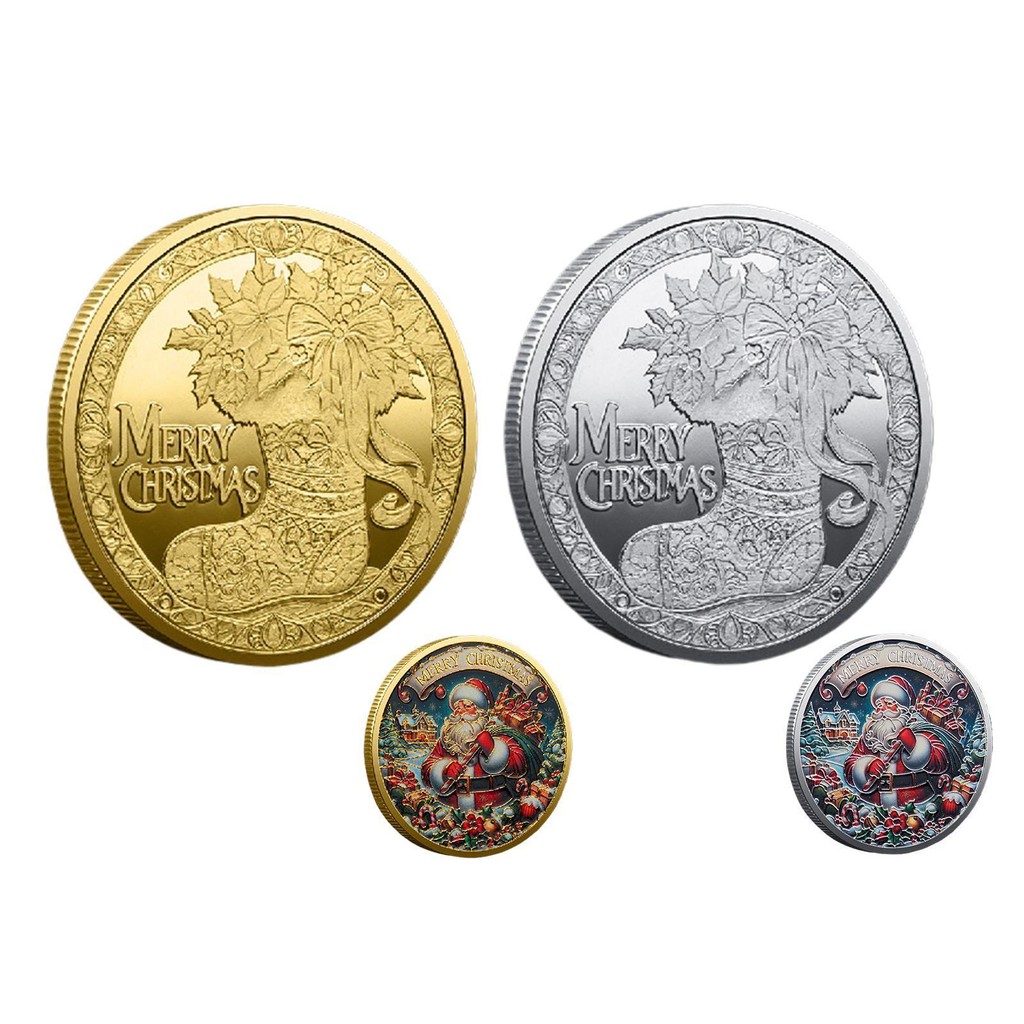 Christmas Collectible Coin Commemorative Coin Collection Crafts ...