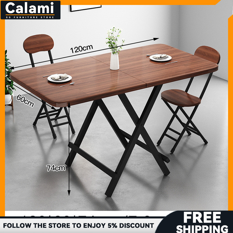 Wooden Foldable Dining Table Simple Modern Folding Computer Table ...