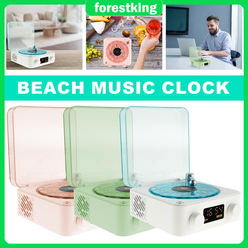 Waves Vinyl Player with Adjustable Lights and Time Vintage Waves Vinyl ...