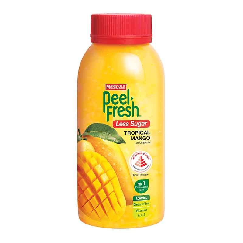 Marigold Peel Fresh Mango Juice Drink - Less Sugar, 250ml | Shopee ...