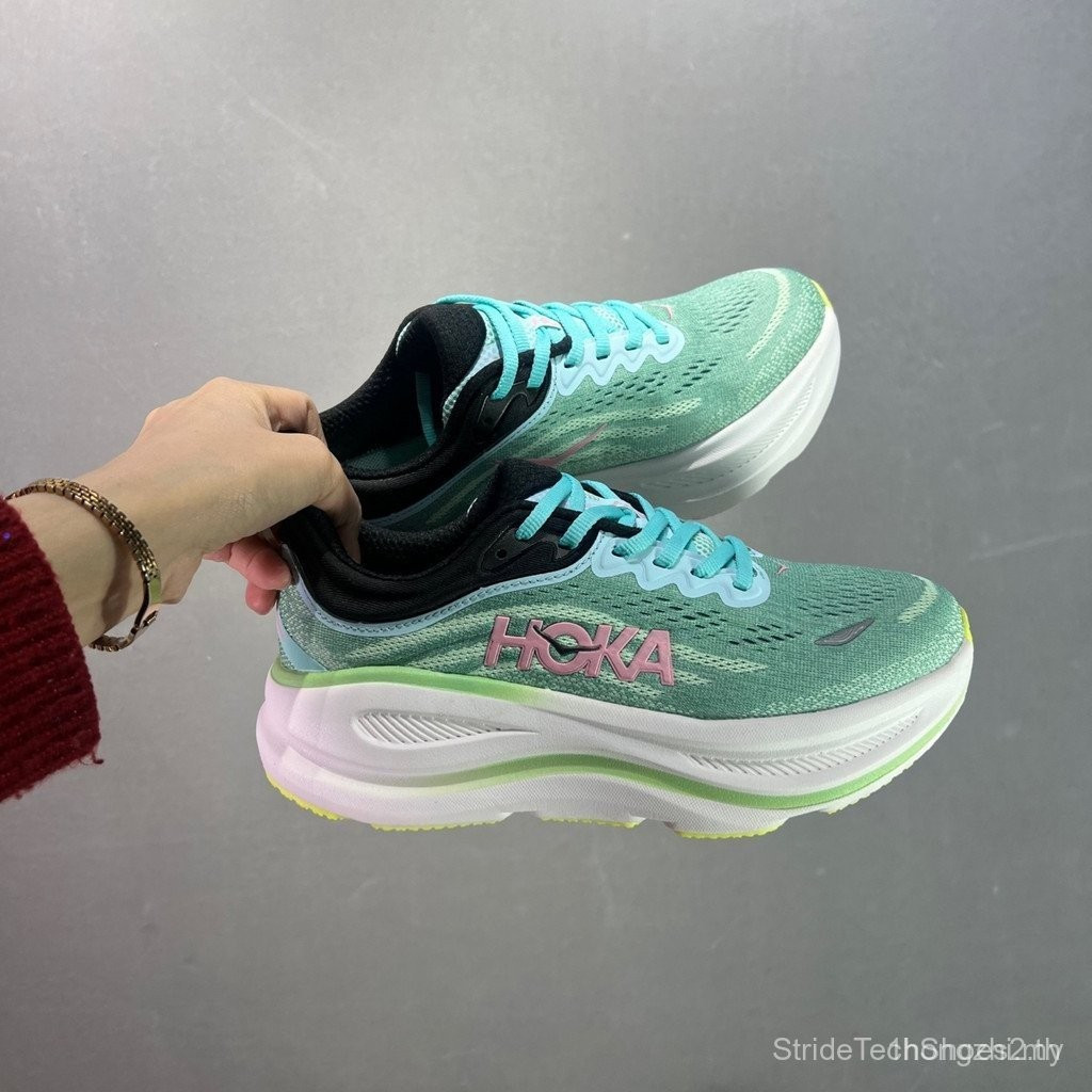 Black technology shoes! HOKA Bondi 9 | High durability, does not ...