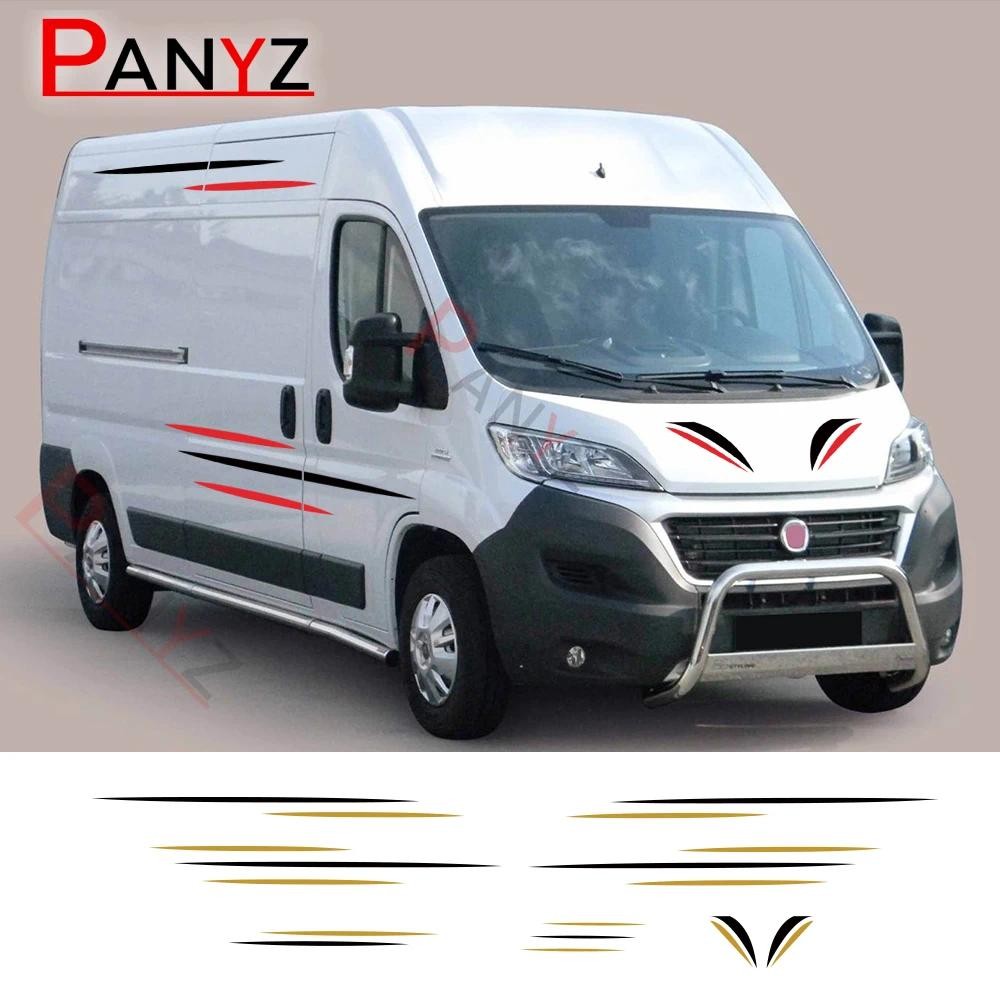 Van Body Stickers For Fiat Ducato Peugeot Boxer Citroen Jumper Relay ...