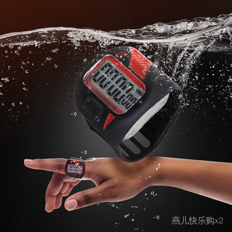 Swimming Ring Stopwatch Diving Lap Counter Waterproof Finger Sports ...