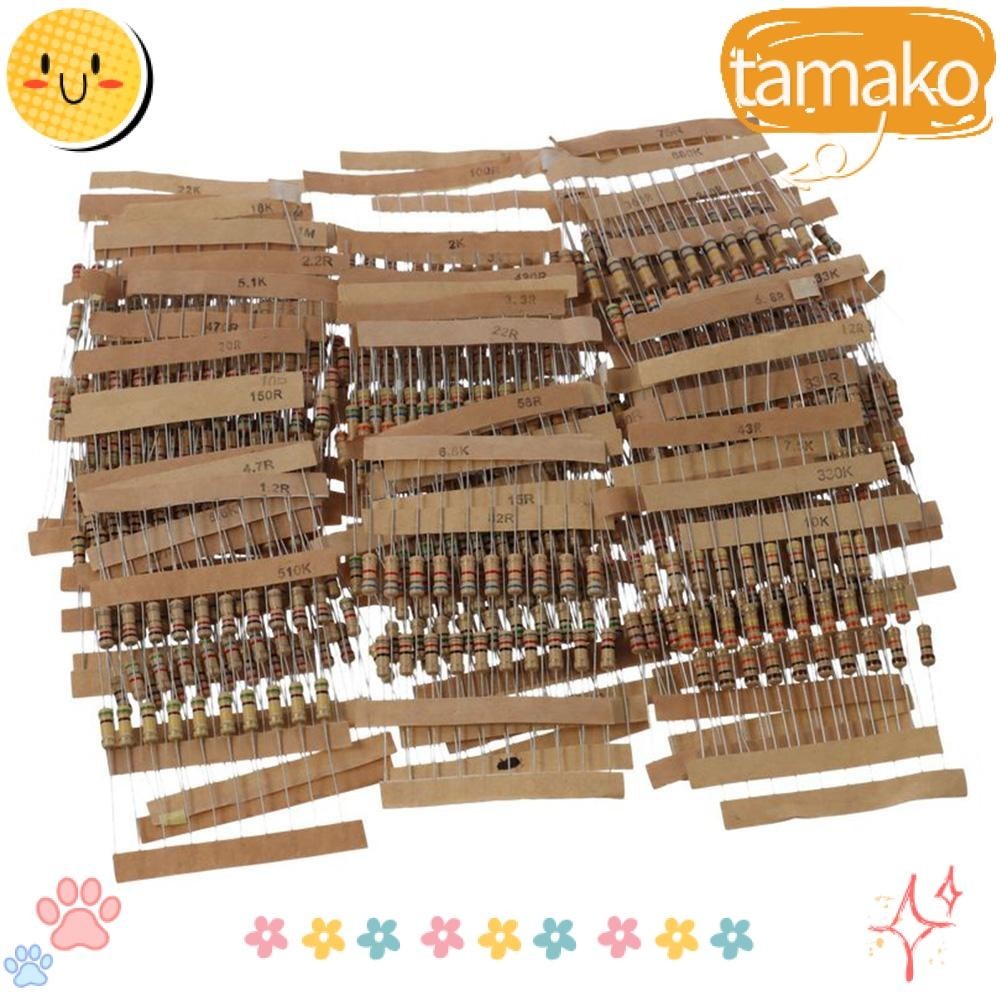 TAMAKO Resistor Kit, 1/2 Watt Resistors Kit Resistors Assortment kit ...