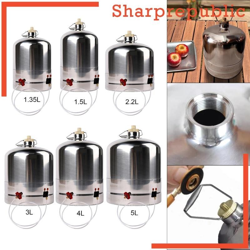 [Sharprepublic] Stainless Steel Gas Cylinder Inflatable Gas Canister ...