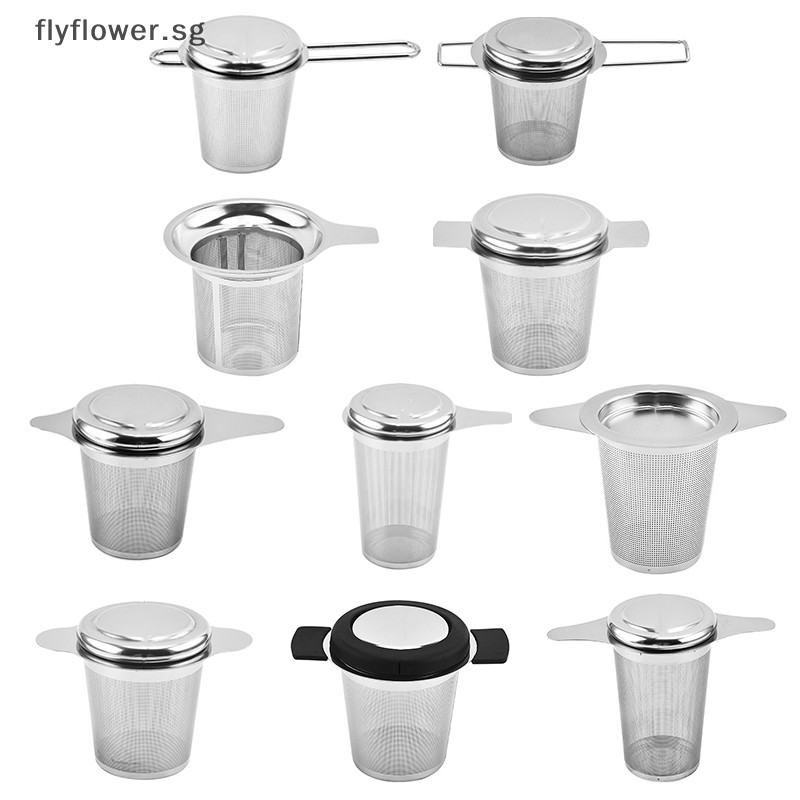 【HOT-J】 304 Stainless Steel Tea Strainer Reusable Tea Drain Tea Infuser ...