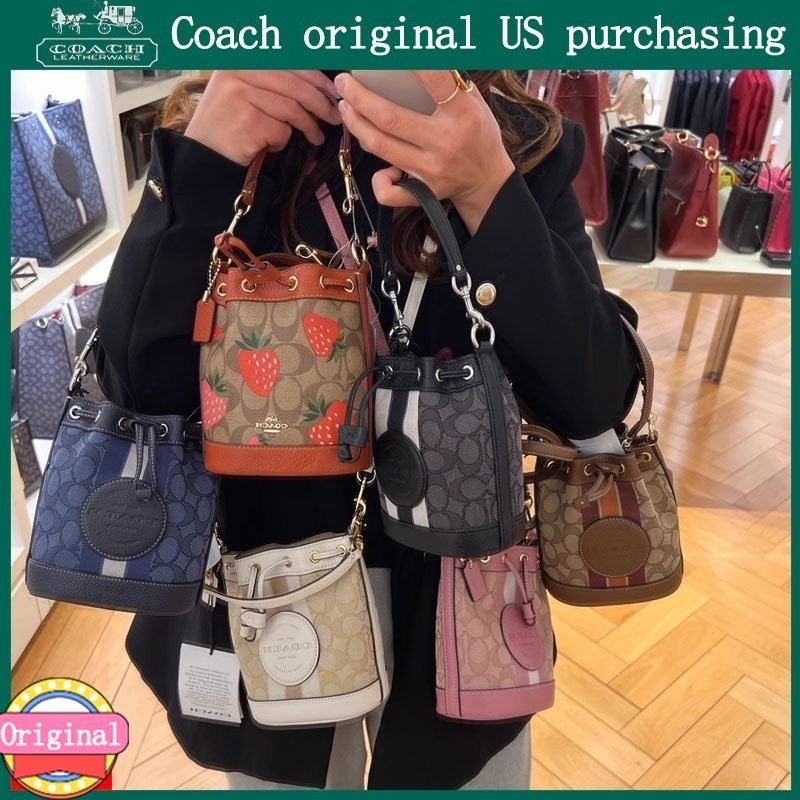 Coâćh_Mini DEmpsey Bucket Bag Women Crossbody Sling C8322 Handbag ...