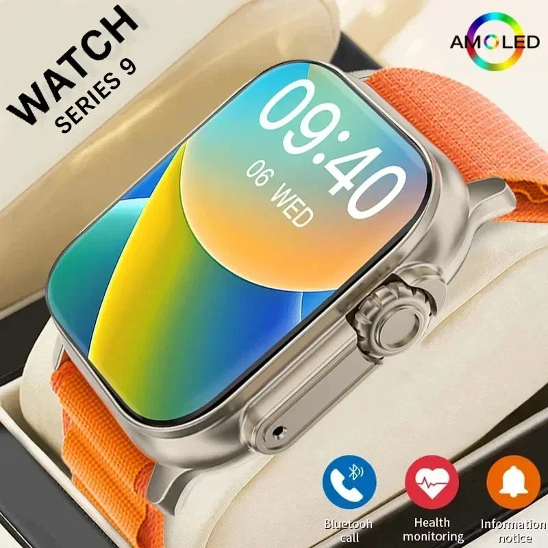 2024 T900 Ultra 2 Smart Watch Men 49mm Series 8 2.3"AMOLED Screen NFC ...