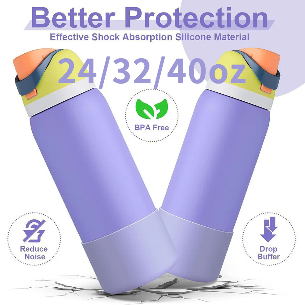 Owala 24oz/32oz /40oz Silicone Boot Cup Protector Durable BPA Free Fits ...