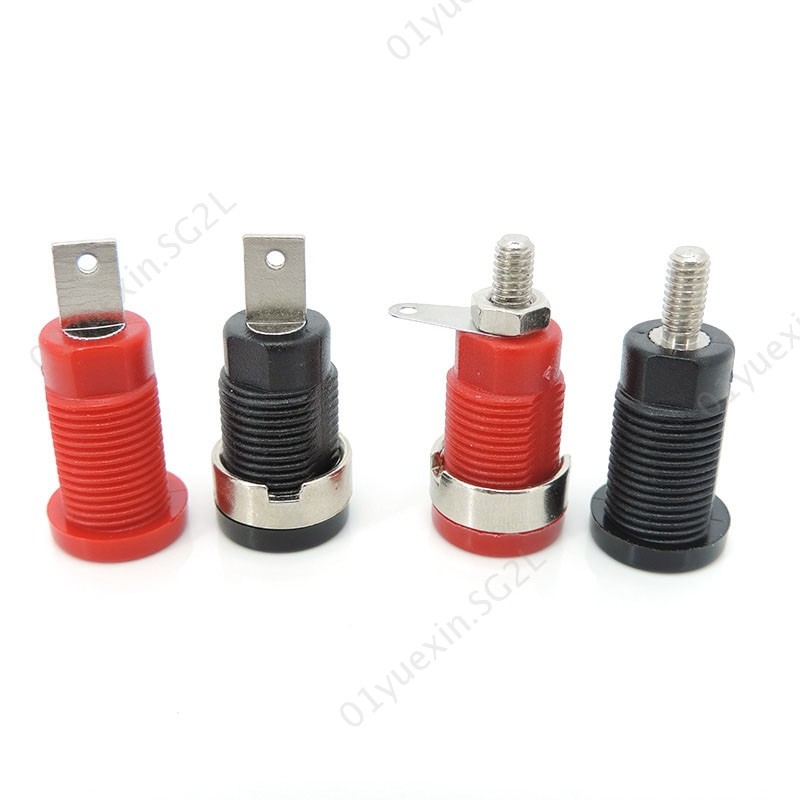 5pcs 32A Insulated Safety 4MM Banana Female head Connector Plug Socket ...