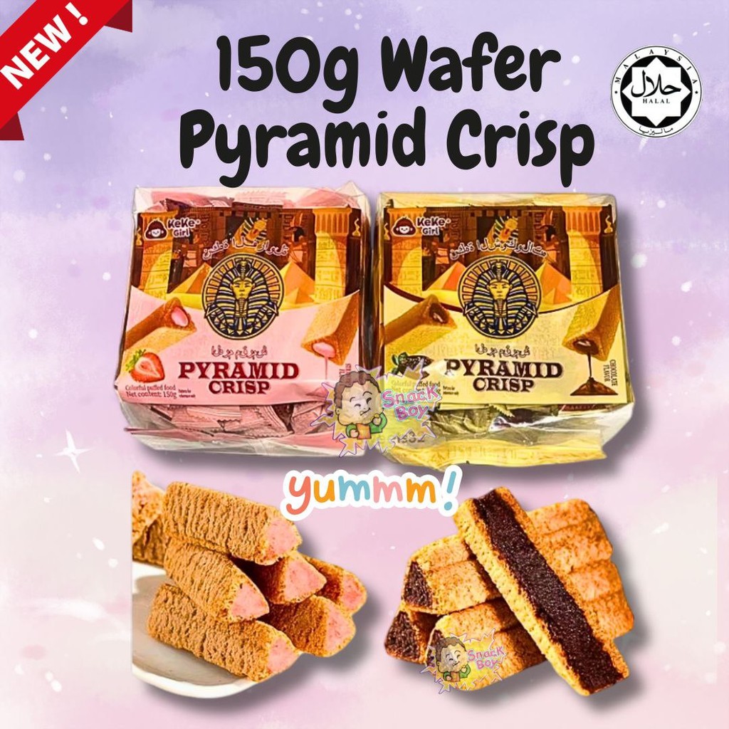 150g Hpg Keke girl pyramid Crispy Triangle wafer bar [Strawberry ...