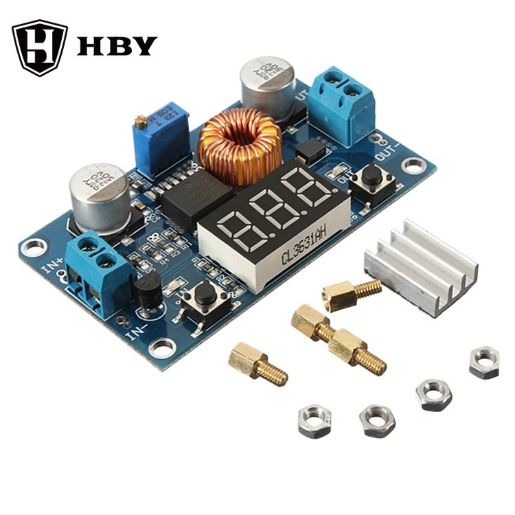 XL4015 High power 5A 75W DC-DC Adjustable Step-down Charger Module Step Down Buck Converter LED ...