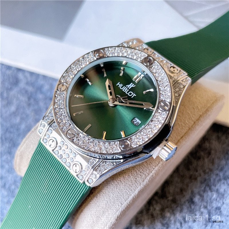Hublot Classic Fusion Series Women's Waterproof Watch with Rubber Strap ...