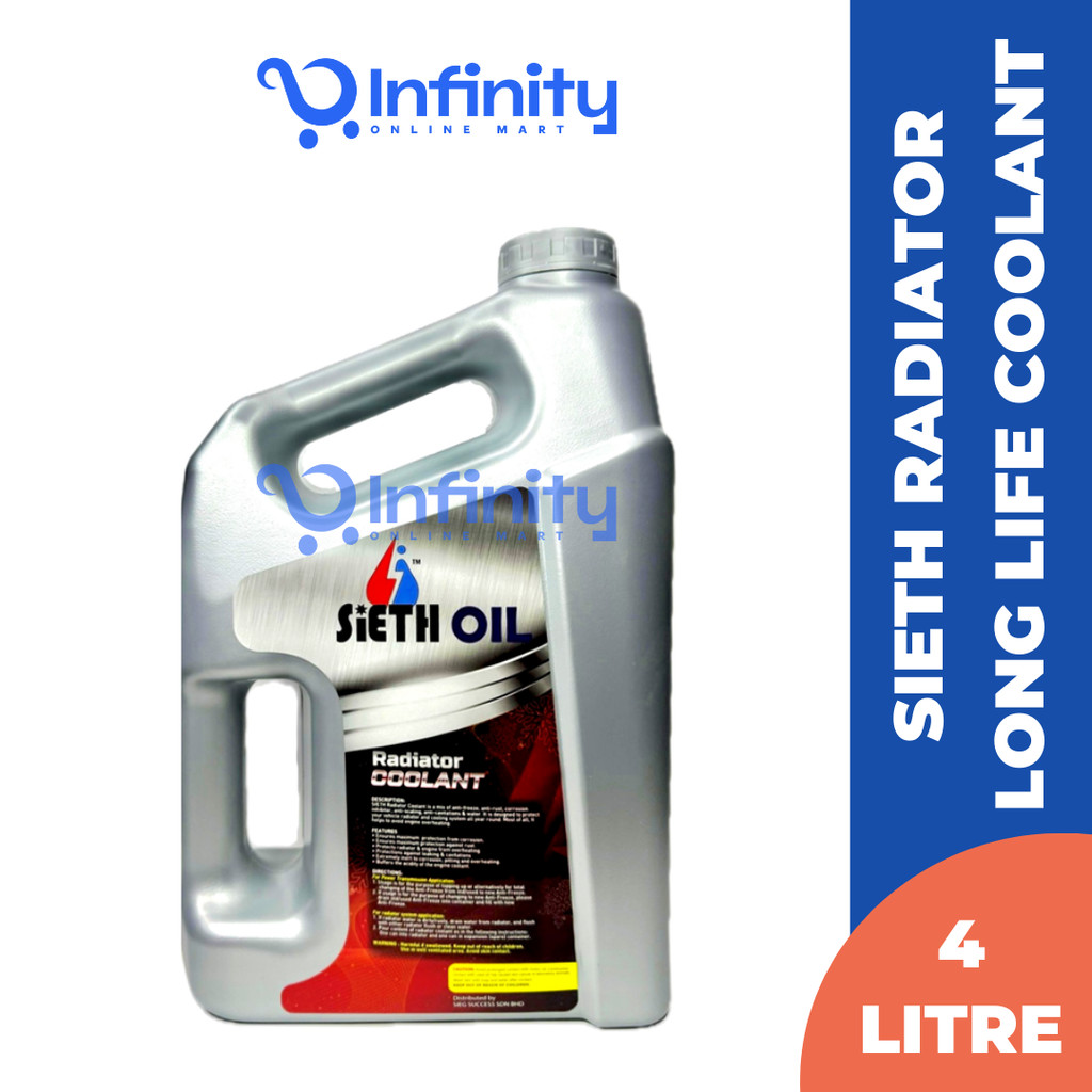 SIETH Pre-Mixed Radiator Long Life Coolant 4L Car For Toyota/ Honda ...