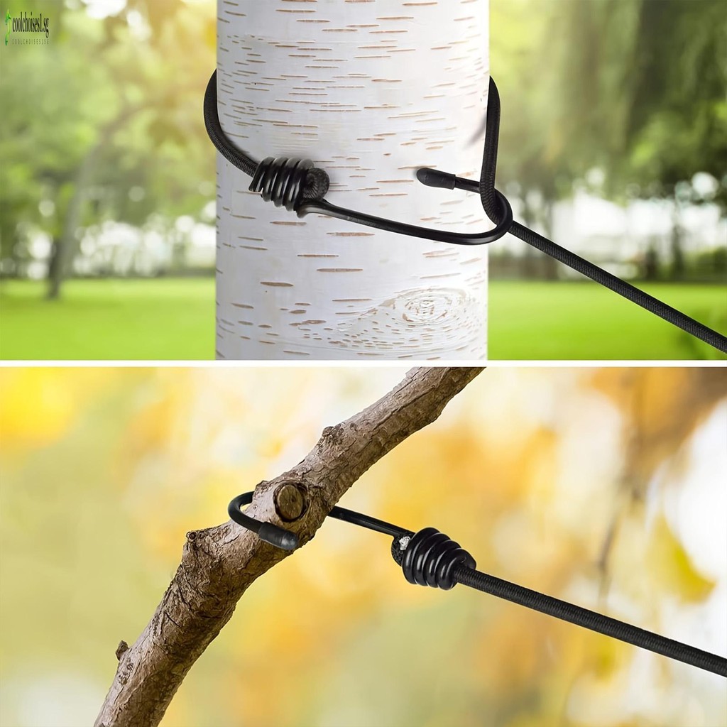 Windproof Clothesline with 12 Clips Portable Washing Line Adjustable ...