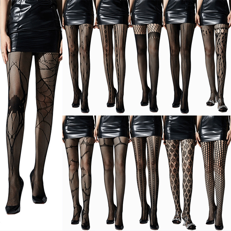 Halloween Fishnet Pantyhose - Spider Web Pattern Gothic Design | Shopee ...