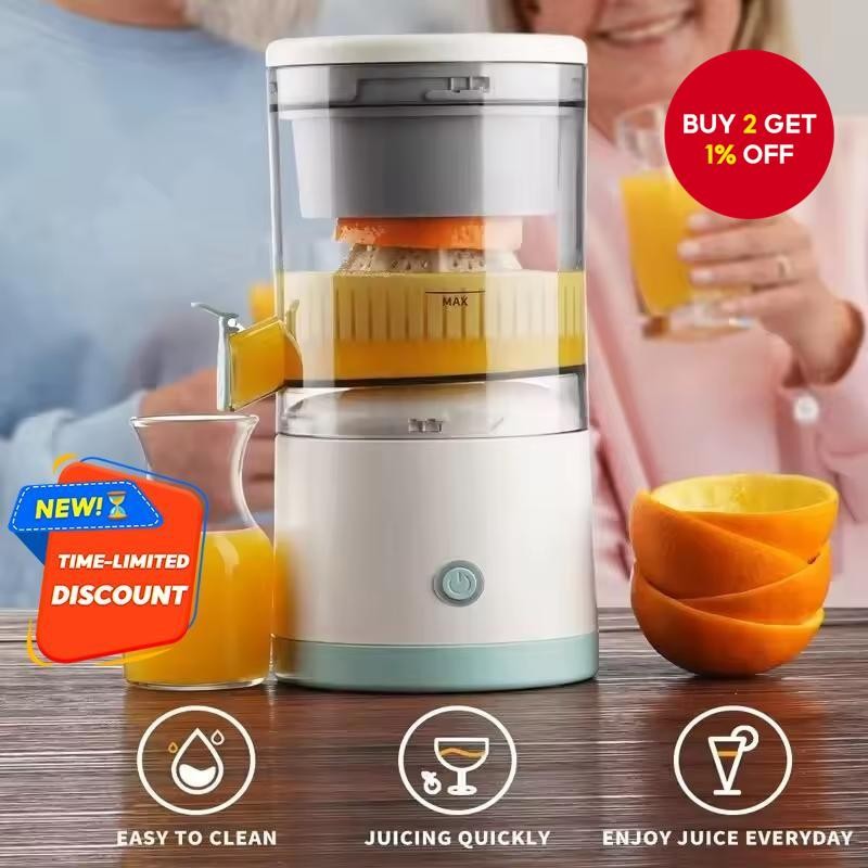 Electric Fruit Juicer Portable Single Auger Juicer Fruit Squeezer USB ...