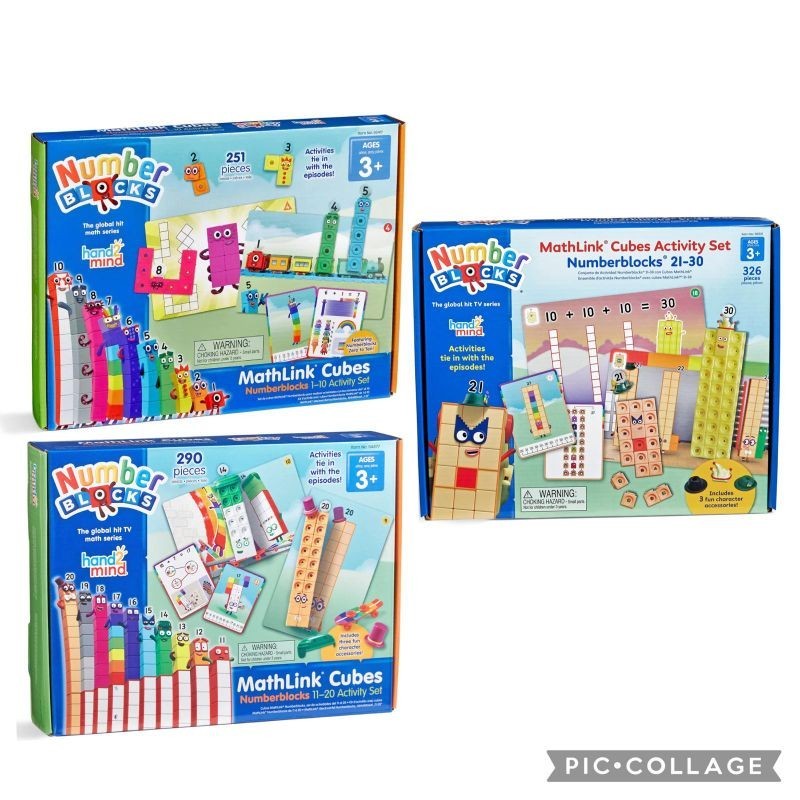 [BrickTime] Numberblocks MathLink Cubes 1-10, 11-20 and 21-30 Activity Set | Shopee Singapore