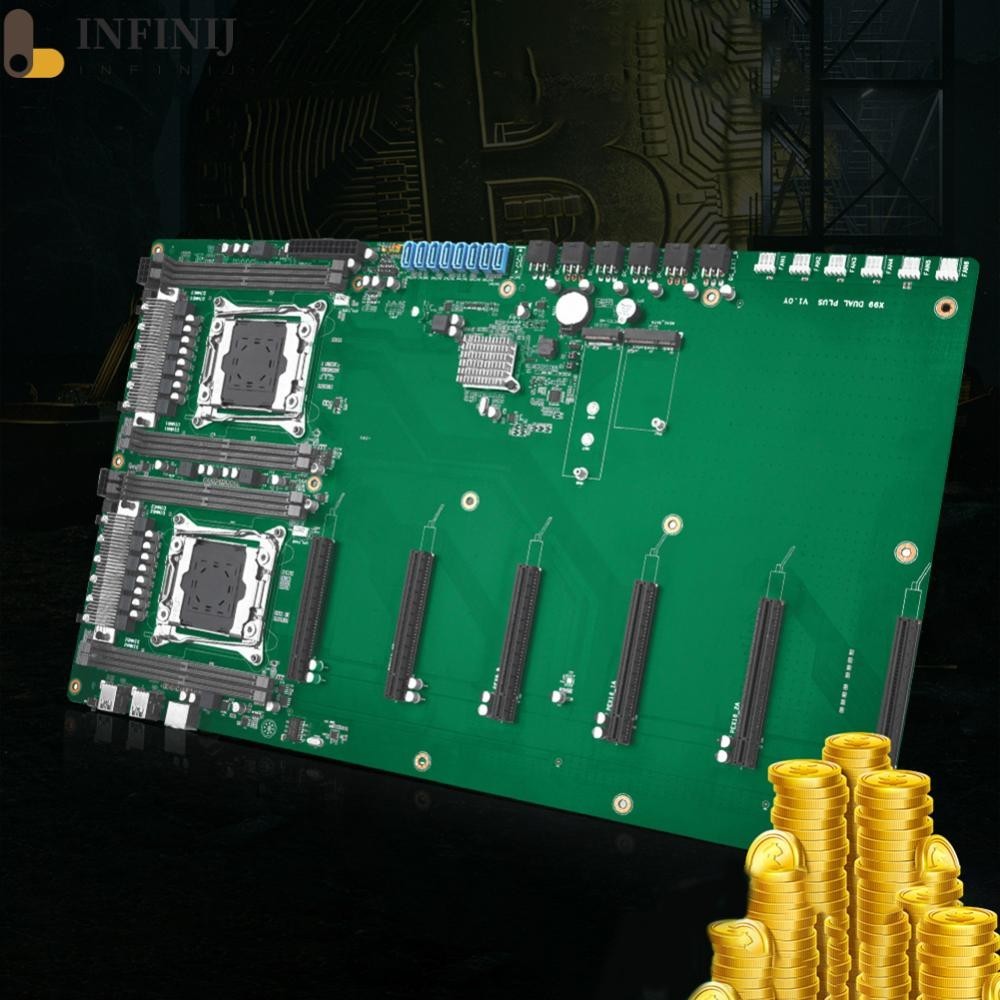 X99 Dual Plus Mining Mainboard Nvme M 2 Lga 2011 3 V3 V4 Cpu Socket Pc