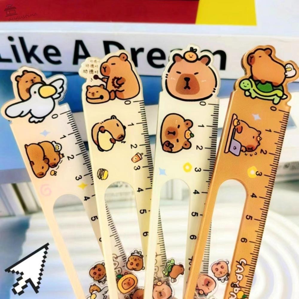 AUGUSTINA Student Straight Ruler, Cartoon Swinging Toy Boring Shaking ...